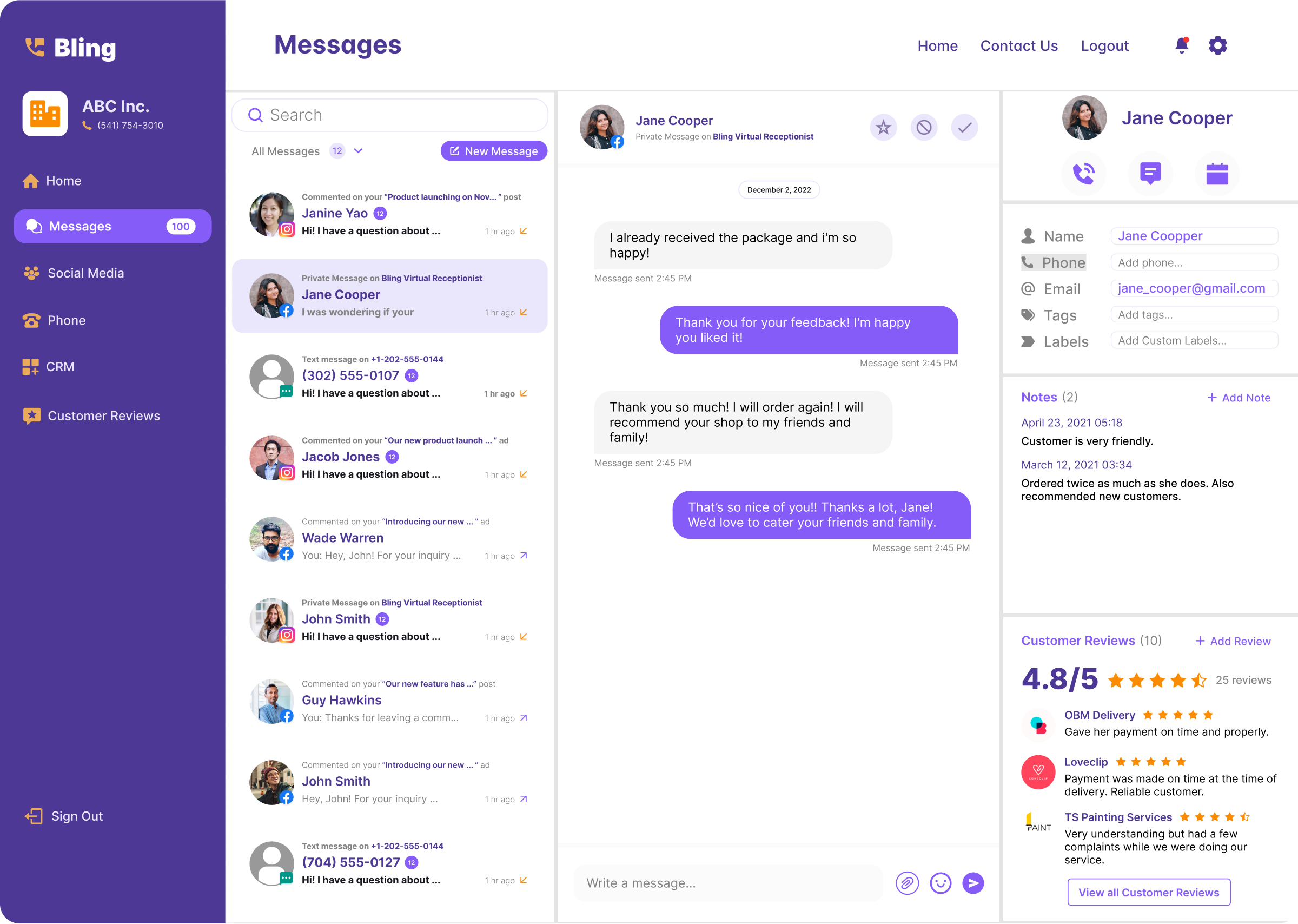Bling | All-In-One Customer Communication Platform