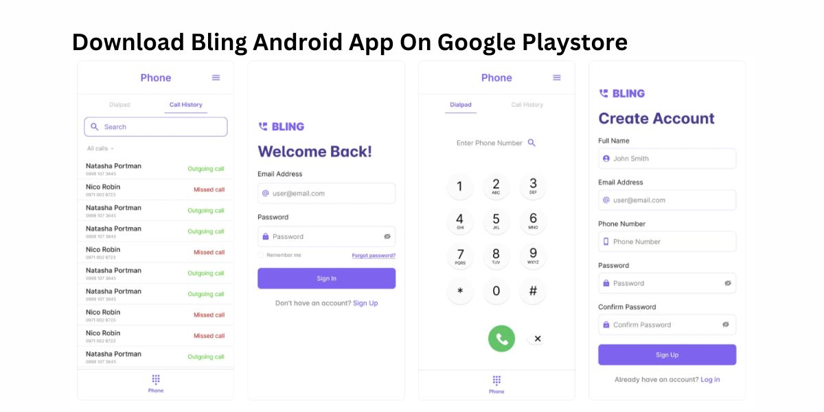 Download Bling Android App - Business Calling on the Go