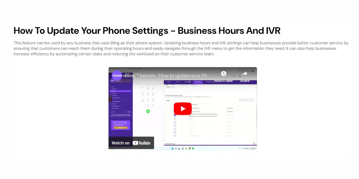 How to configure business hours and IVR